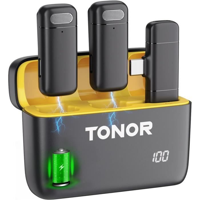 Dual Micro Cravate Sans Fil Avec Étui De Chargement Pour Android Phone ...