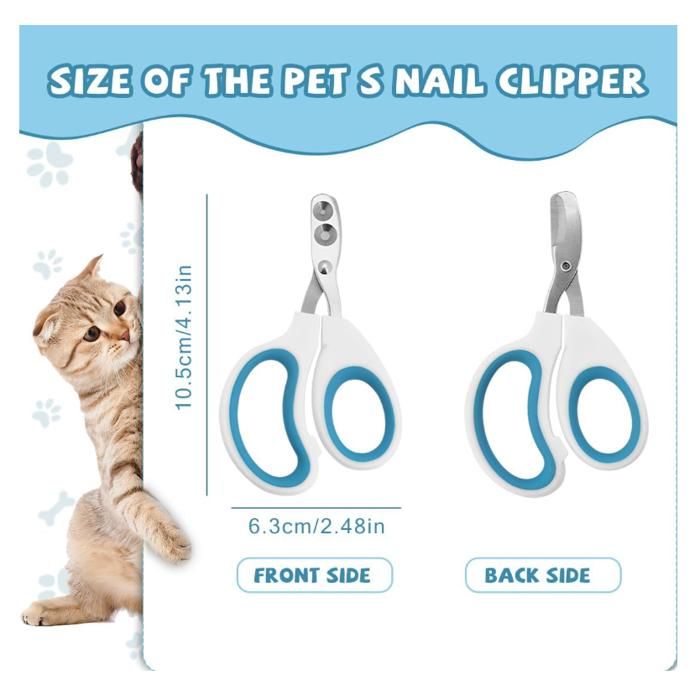 Coupe Griffes À 2 Trou Pour Chat Professionnel Trou Conique Coupe Ongle ...