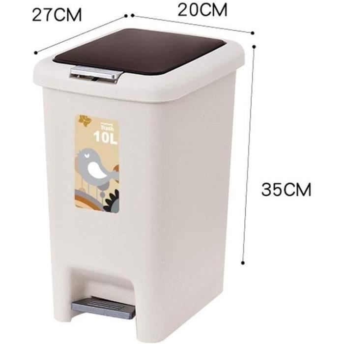 Conteneur À Déchets Pédale De Pression Créative Poubelle Bureau Salle ...