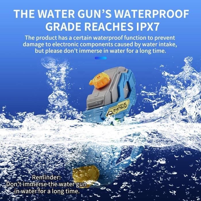 CVBGF Pistolet à eau électrique de grande capacité pour homme et fille ...