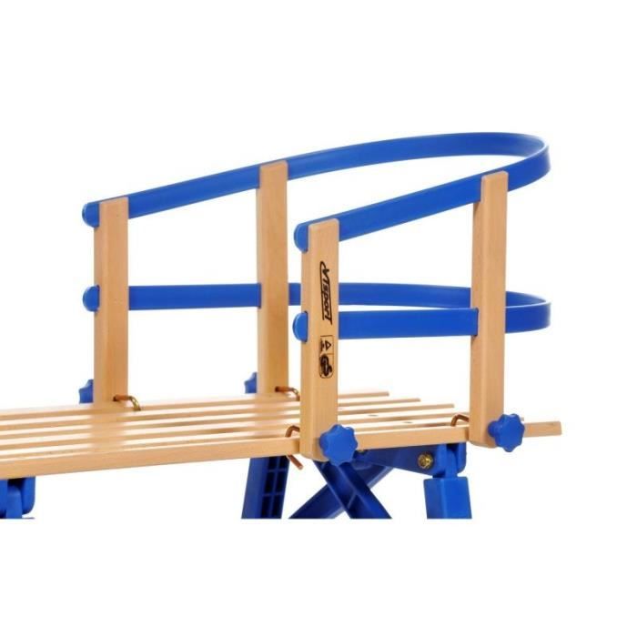 Luge Escargot Pliable en Bois - Design Authentique - 100cm, 1 personne ...