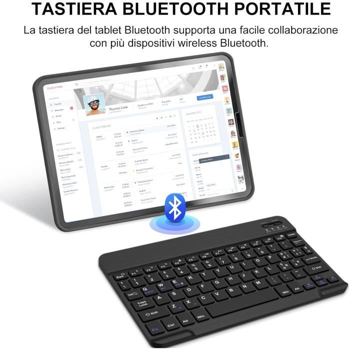 Clavier Bluetooth Italien - Clavier Portable Sans Fil Pour Tablette ...