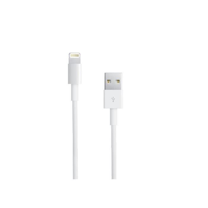 Lot 2 Cables 2 Metres Blanc pour iPhone 11,11 PRO,11 PRO MAX,X,XS,XS ...