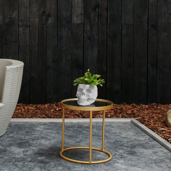 Pot De Fleurs En Ciment Cache-Pot En Bton Tte De Mort Low Poly 5 Cm 76 ...