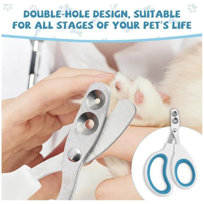 Coupe Griffes À 2 Trou Pour Chat Professionnel Trou Conique Coupe Ongle ...