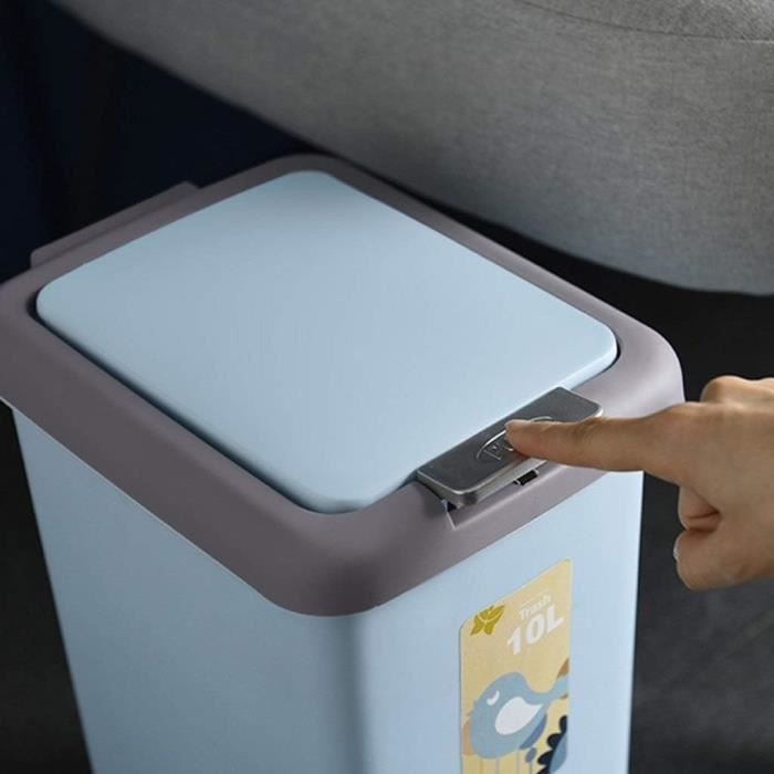 Conteneur À Déchets Pédale De Pression Créative Poubelle Bureau Salle ...