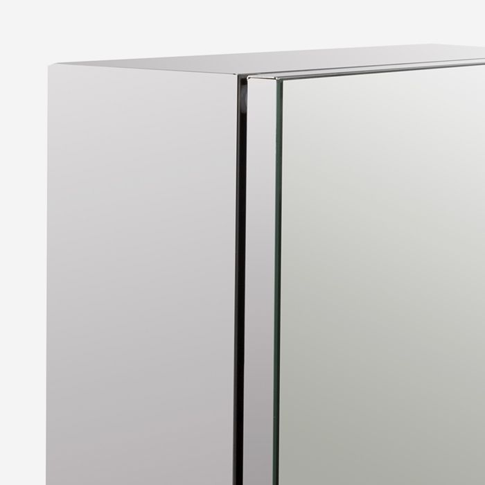 Armoire de toilette 2 portes VICTORY en inox brillant - Cdiscount Maison