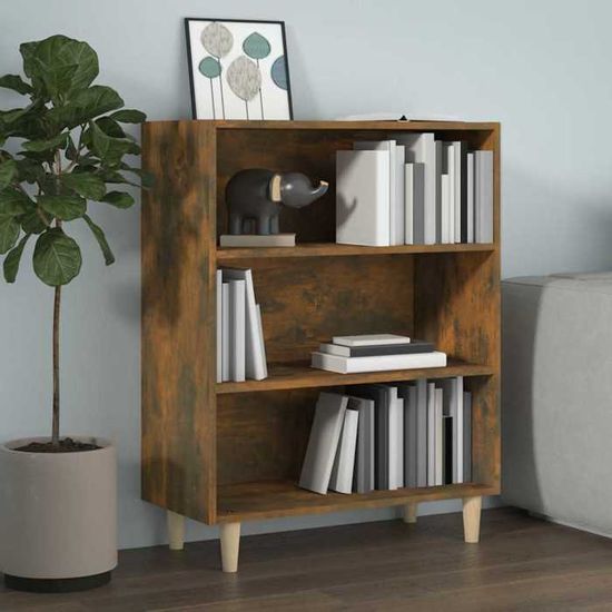 Buffet Chêne fumé 69,5x32,5x90cm - Usage Intérieur/jardin - VIDAXL ...