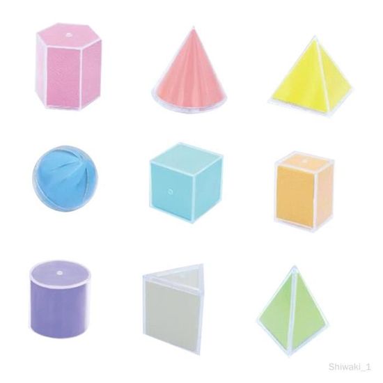 Solides Géométriques De Formes 3d Jouets Montessori Géométriques De