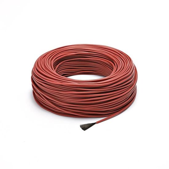 Câble-fil,Câble chauffant ignifuge en fiber de carbone, 50 mètres ...