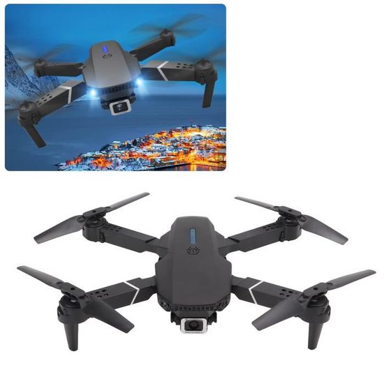 Dilwe E88 Drone GPS pliable à 3 voies avec caméra 4K HD Daul ...