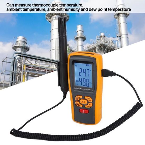 Dilwe Thermomètre hygromètre testeur électronique d'humidité de la ...