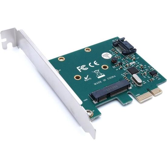 Carte Contrôleur Pci Express (Pcie Pci-E) Msata + Sata Iii - Interface ...