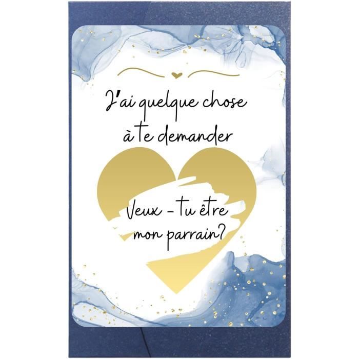 Carte demande parrain Veux tu etre mon parrain Carte a gratter annonce ...