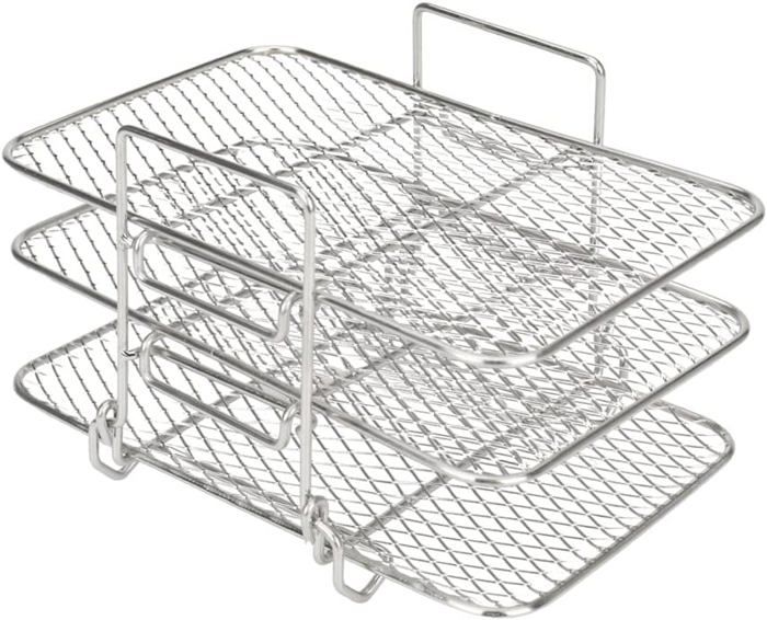 Support de friteuse à air comprimé pour friteuse Ninja Dual Air Fryer - En acier inoxydable 304 ...