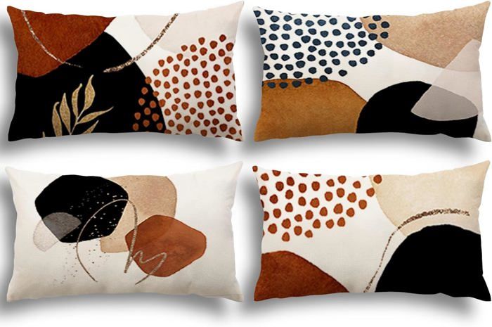 Housse de Coussin 30x50 Lot de 4 Housse Coussin en Lin Coussin de ...