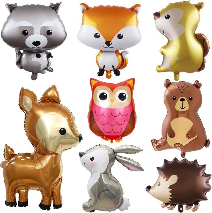 Ballons Animaux Jungle Decoration Anniversaire Garcon Fille Gant Animal ...