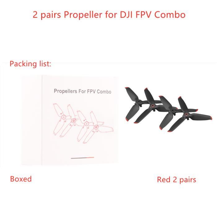 Rouge 2 paires - Hélice Pour Drone Dji Fpv Combo 5328s, Accessoires ...