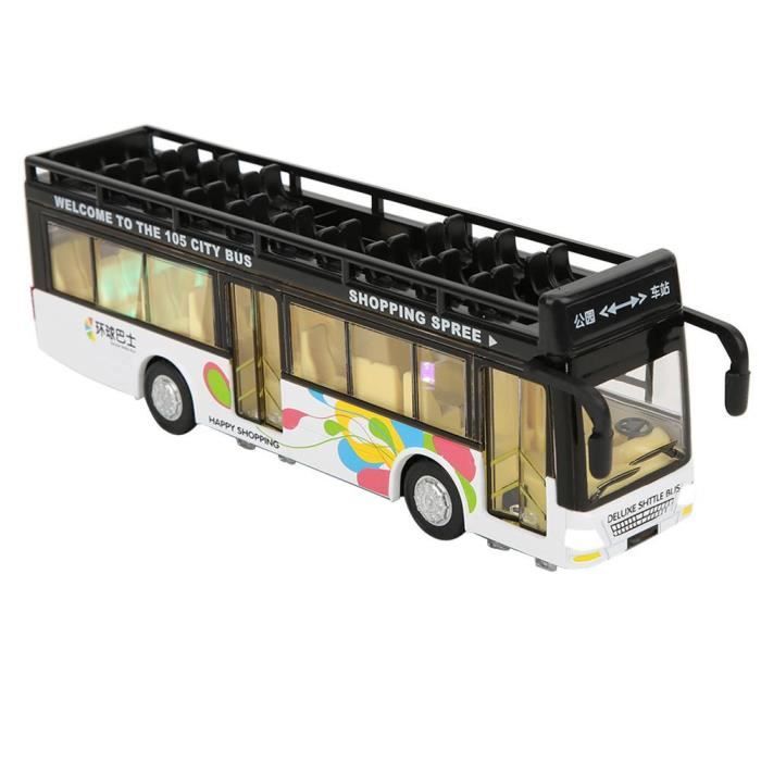 Modèle de Bus à Dos Décollé Éclairage Ouvert à 1:50 Musique Sightseeing ...