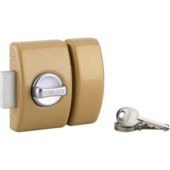 Verrou De Porte D'Entrée Design 5 Goup, 50 Mm Bronze 3 Clés - Capot De ...