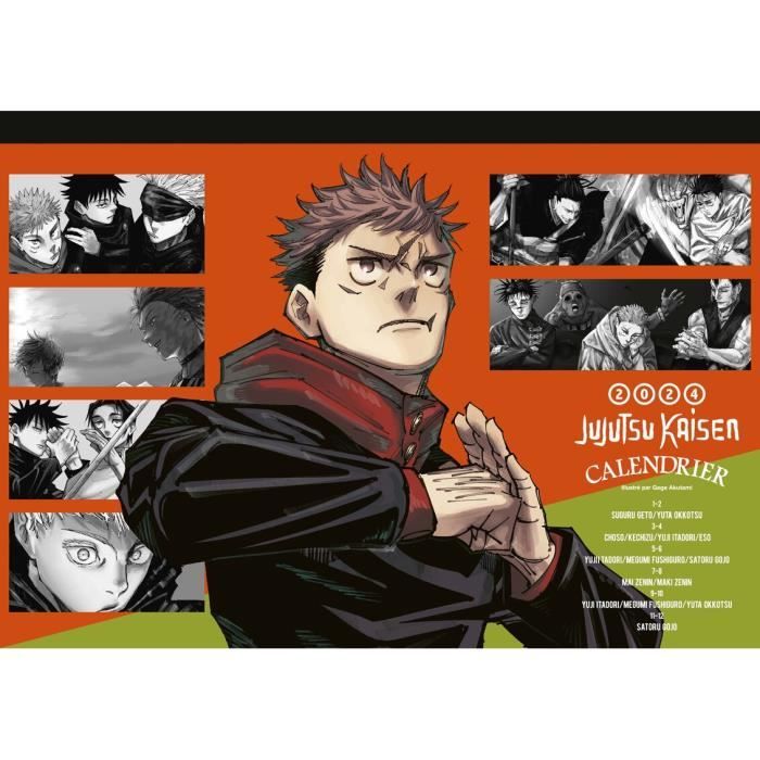Ki-oon - Calendrier Jujutsu Kaisen 2024 - - Akutami Gege - Cdiscount ...