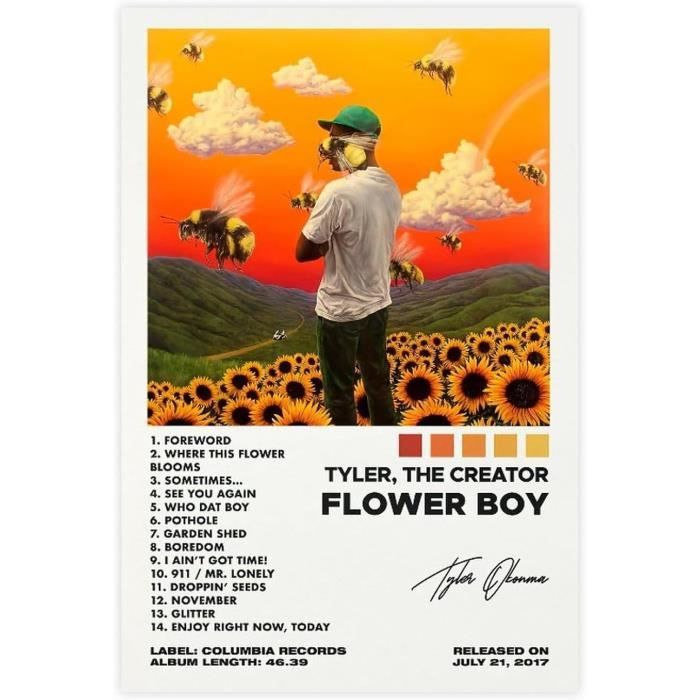 Tyler, The Creator Poster Flower Boy Album Cover Poster Toile ...