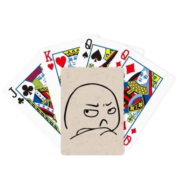 MALETTE - COFFRET POKER smiley noir en colère. jeu de cartes cadeaux ...