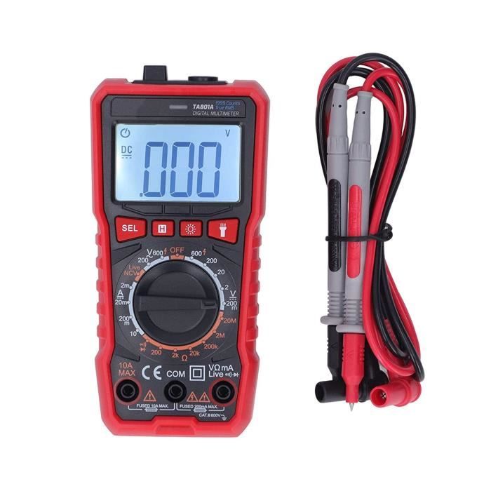 Multimètre numérique portable, haute précision mesure la résistance du ...