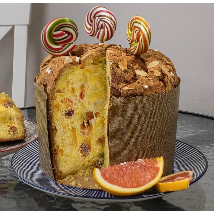 Lot De 12 Moules À Panettone En Papier Pour Pain De Pâques - 9 X 9 Cm ...