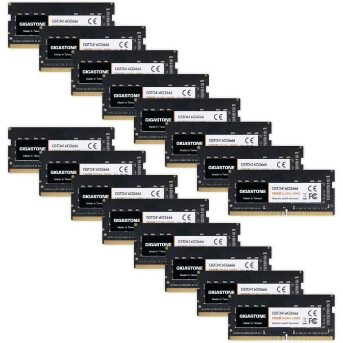 Kit RAM DDR4 256 Go - GIGASTONE - 2666 MHz - SODIMM - Non-ECC - CL19 ...