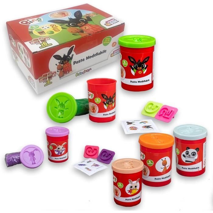 Sbabambing Pâte Modelable : Funny Box Collection Complète 6 Pièces ...
