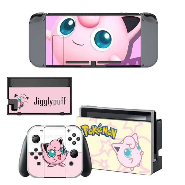 Sticker pour Nintendo Switch, Pokémon Kit Autocollant Skin Protection ...