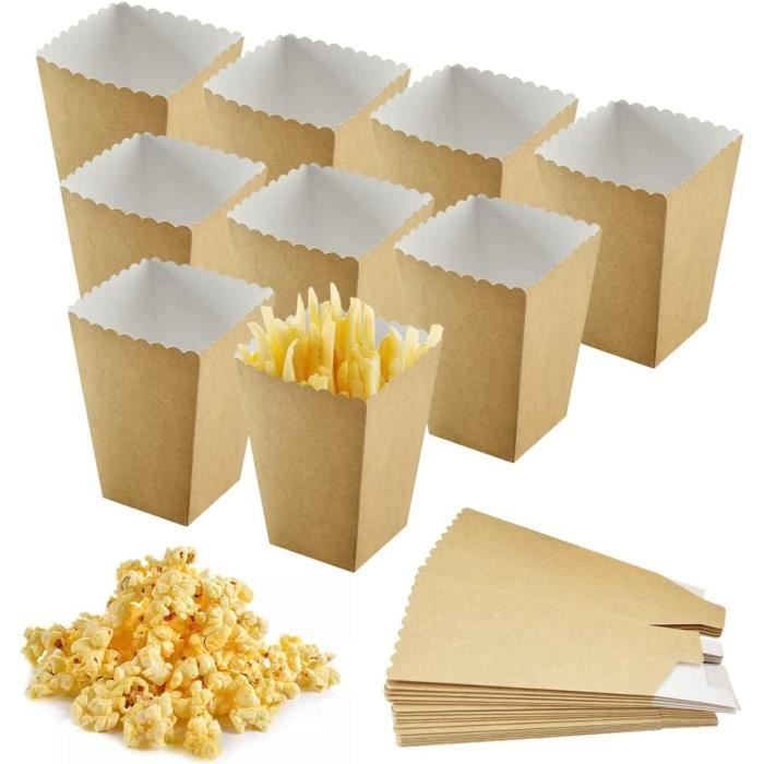 30 Pièces Boîtes À Popcorn Kraft Mini Contenant Pop Corn Sacs À Pop ...