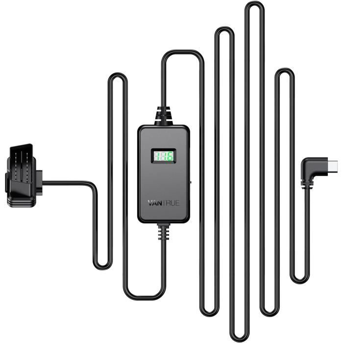 USB-C OBD Hardwire avec écran, 3 Niveaux de Protection Basse Tension 11 ...