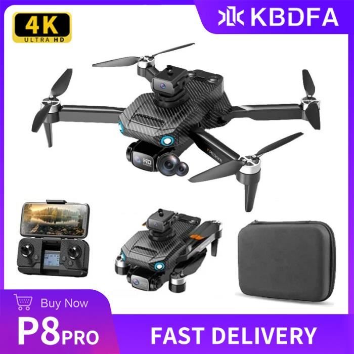 Noir-GPS-4K-3B-KBDFA Drone P8 Pro Avec Caméra 8K HD Pour Touriste, GPS ...