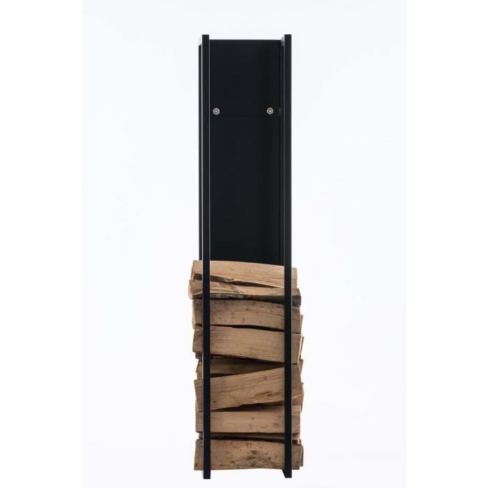 Porte-bûches Spark , Noir-mat-100 cm - Cdiscount Bricolage
