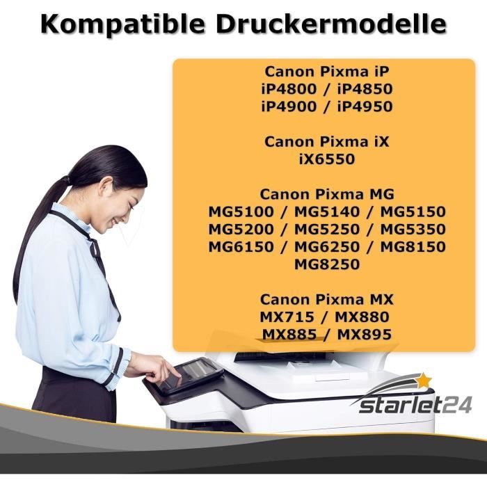 12X D&C Cartouches D'Encre Compatibles Canon Pixma Mg-5100 5120 5140 ...