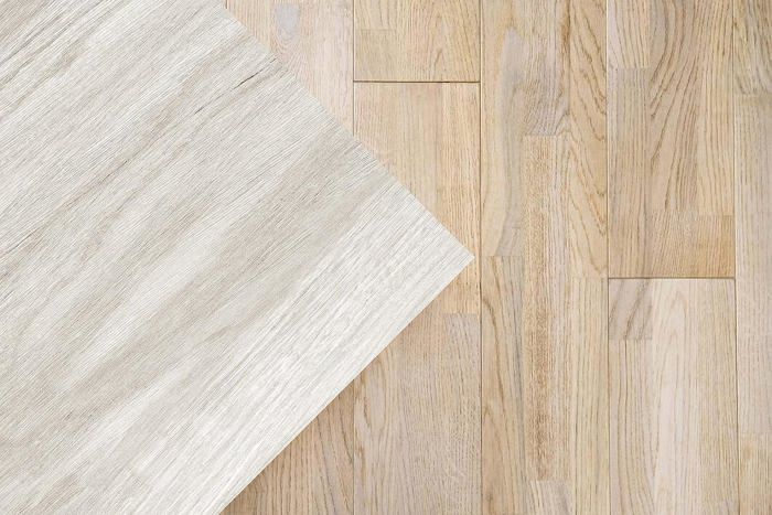 Tapis du Sol Texture du Bois Beige 80x200 cm - Tapis de Cuisine en PVC ...