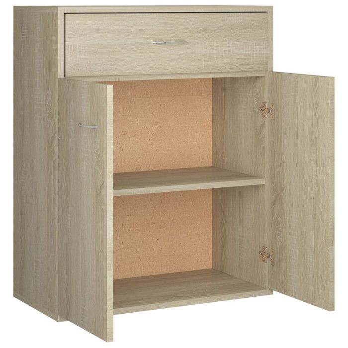 VidaXL Buffet Chêne sonoma 60x30x75 cm Bois d'ingénierie 800714 ...