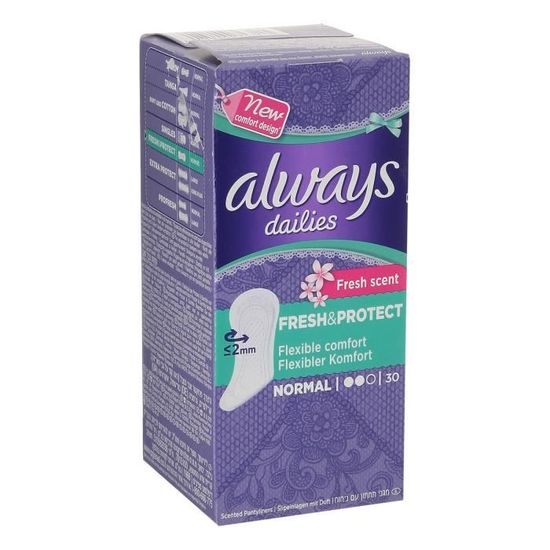 ALWAYS Dailies Protège-slip Flux Normal x30 - Cdiscount Au quotidien