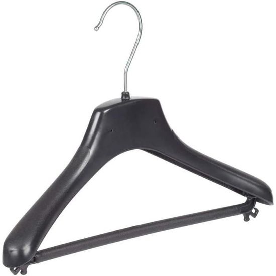 Le Gèant du Cintre - 10 x Cintre Enfant Plastique Noir avec épaules ...