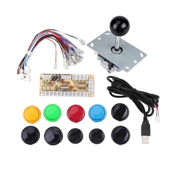 Kit de 1pc Encodeur USB + 1pc Joystick + 10 Bouton-poussoirs de ...