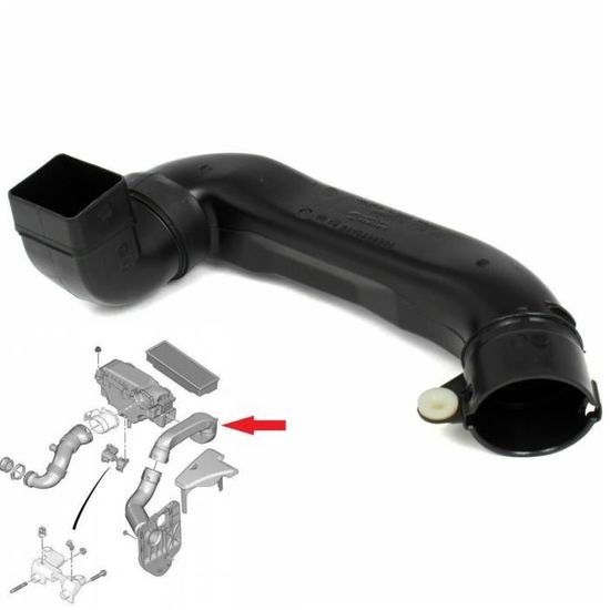 Durite de boitier filtre a air C3 C4 Picasso Xsara 206 207 308 1.6 HDI 1434C1 - Cdiscount Auto