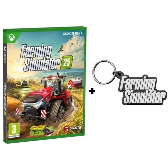 Farming Simulator 25 - Jeu Xbox Series X - Avec porte clés en bonus de ...