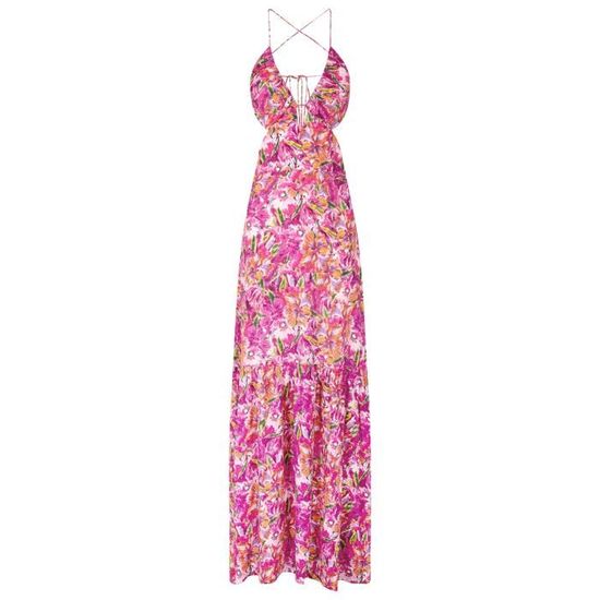 Robe longue Morgan rose Fuschia - Cdiscount Prêt-à-Porter