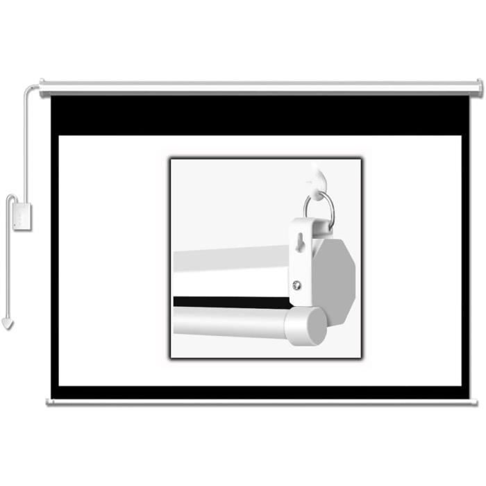 Écran De Projection Électrique Extérieur-intérieur De 60 Pouces, Écran De Projecteur ...