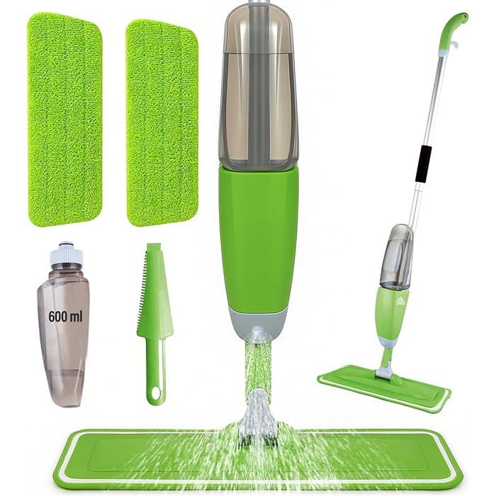 Mop Mop with Sprayer - 360° Rotating Mop for Cleaning Wood Floors, Tile ...