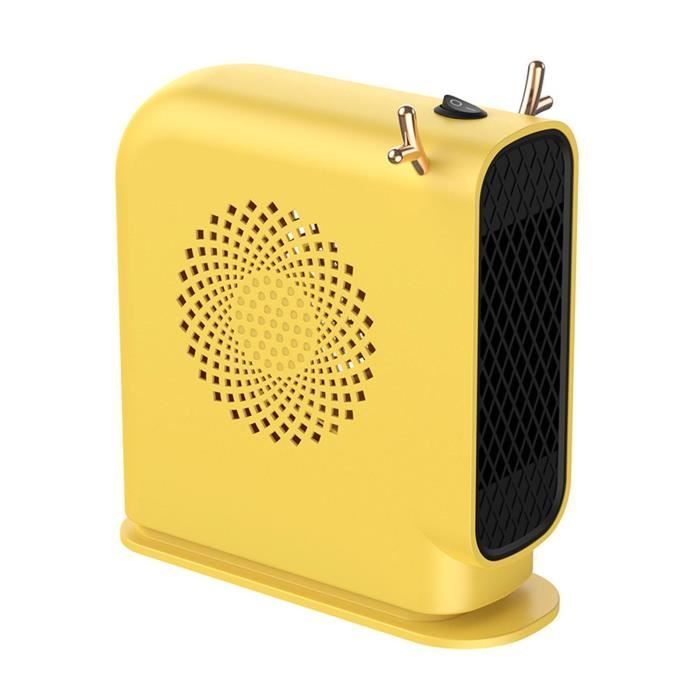 Couleur Jaune 110V Chauffage électrique à vent chaud 500w, ventilateur ...