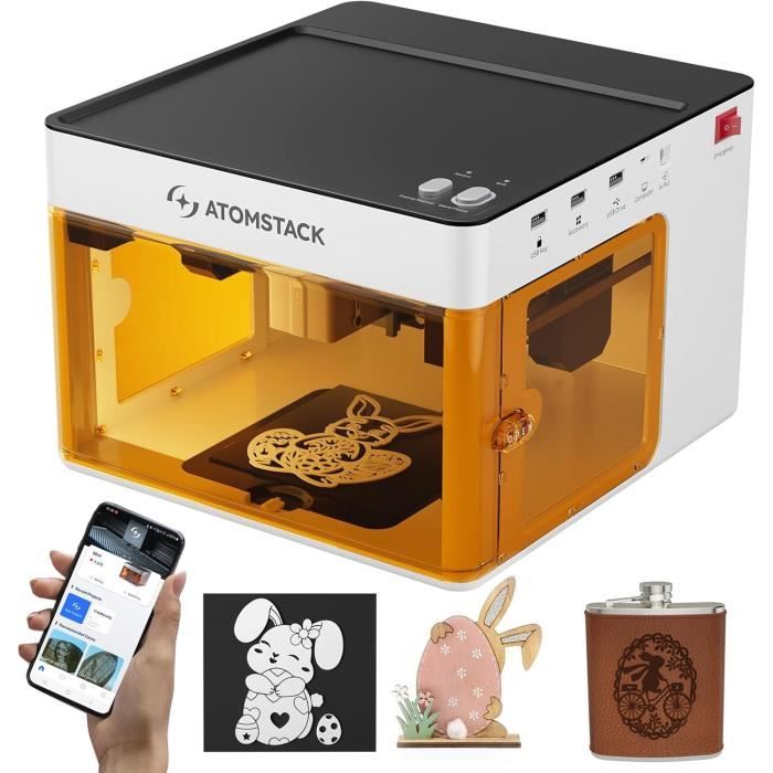 Graveur Laser - ATOMSTACK - P1 Mini - 5W - Moteur Double CoreXY - Zone ...