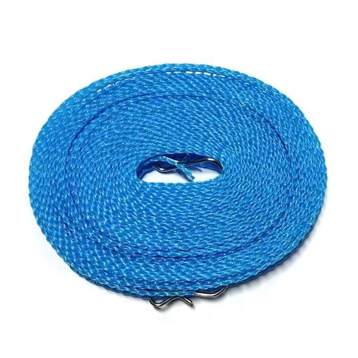 Fil à linge - étendoir,Corde à linge antidérapante 3M-5M,Portable,pour ...